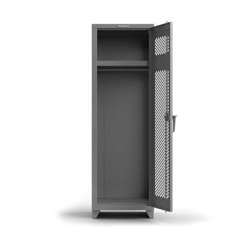 24 in. Single-Tier Ventilated 1 Compartment Locker with Shelf ...