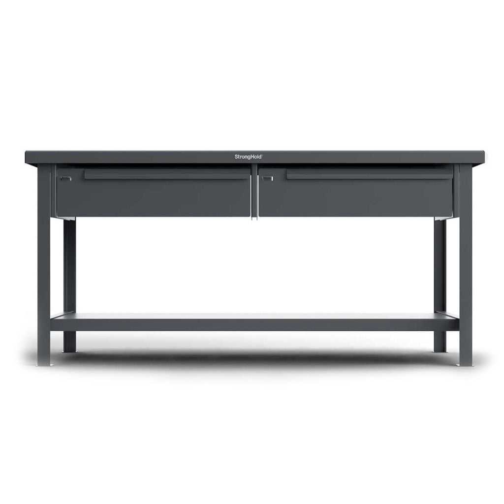 7 GA Industrial Shop Table with 2 Drawers | HeavyDutyCabinets.com
